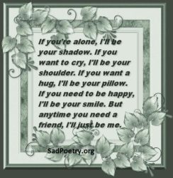 If you’re alone | English Poems | SadPoetry.org